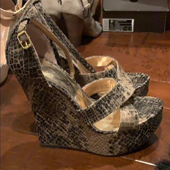 Cathy Jean | Shoes | Snake Cathy Jean Wedges | Poshmark